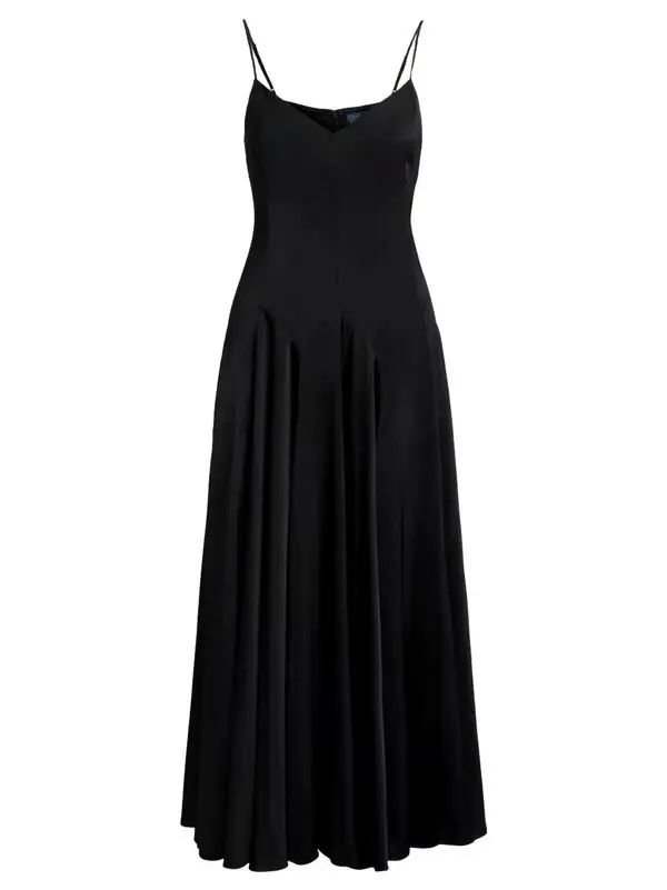 Ralph Lauren A-line V-neck Dress - Black