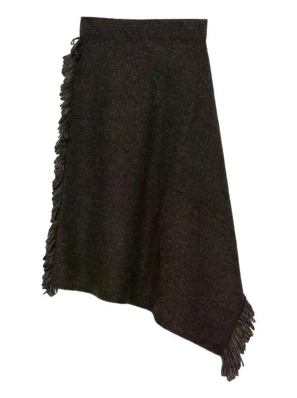 LAUREN MANOOGIAN Knitted Skirt - Brown