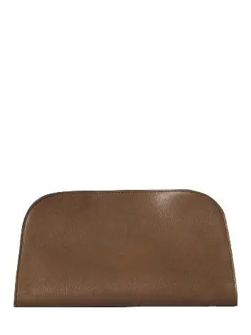 THE ROW Peggy Clutch - Tawny Brown Ans
