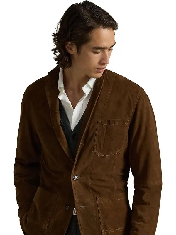 Ralph Lauren The Brookdale Suede Jacket - Antique Smith Brown