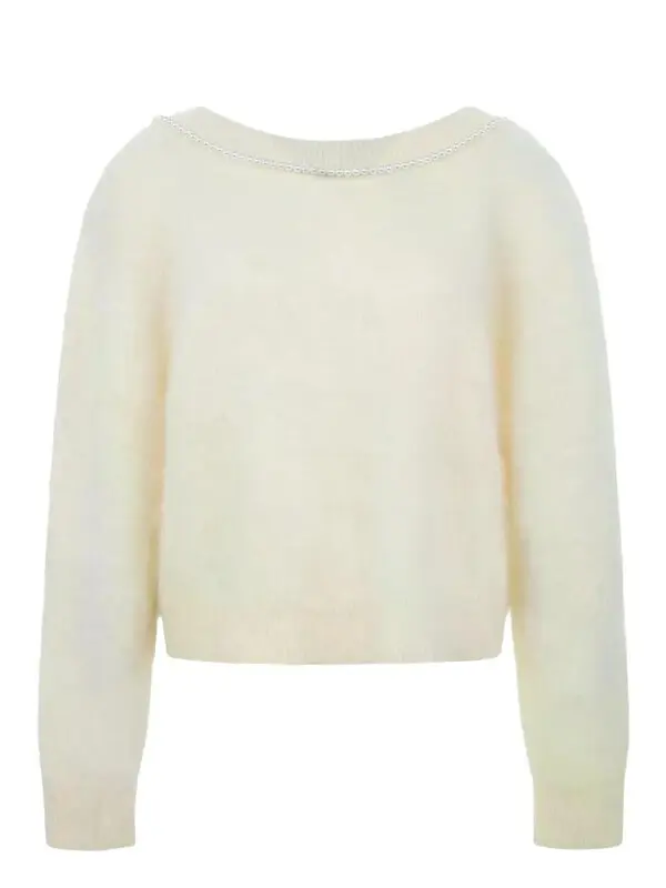 Bernadette Solene Pearl-embellished Sweater - Neutrals