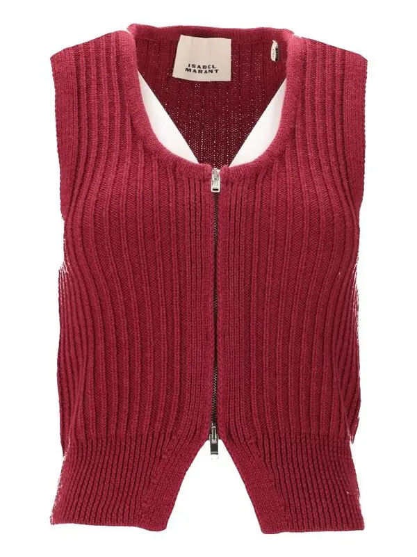 Isabel Marant Gilet Devima - Deep Red