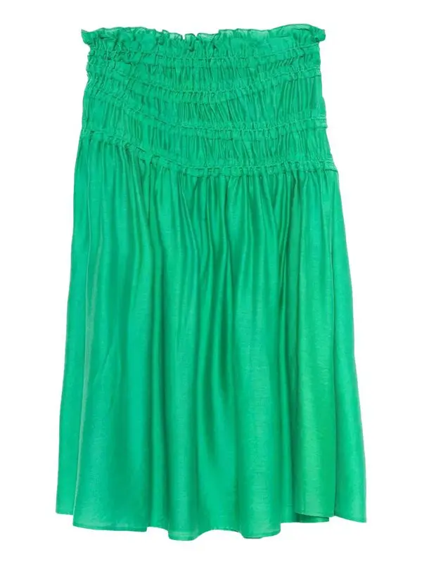 Tory Burch Shirred Skirt - Green