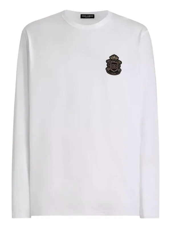Dolce & Gabbana Logo-patch T-shirt - White