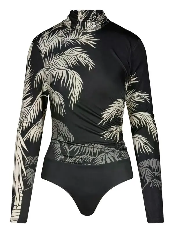 Johanna Ortiz Tropical Bodysuit - Black