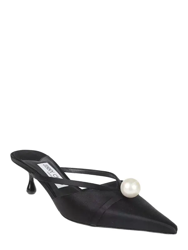 JIMMY CHOO Sana Pointed-toe Mules - Black