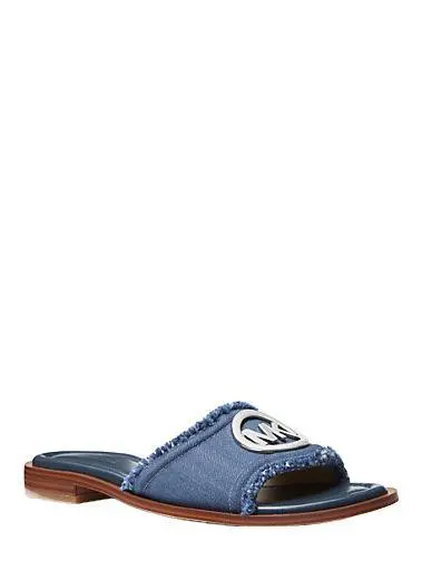 Michael Kors Hannah Denim Slide Sandal - Blue