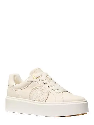 Michael Kors Denim Platform Sneakers - Natural