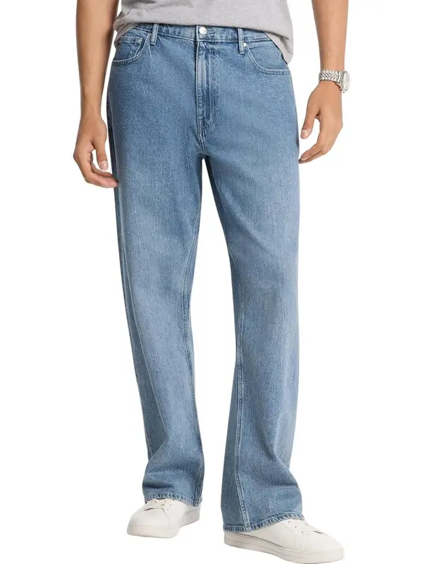 Michael Kors Arden Relaxed-fit Stretch Denim Jeans - Blue