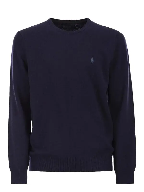 Ralph Lauren Wool Crew Neck Jumper - Navy