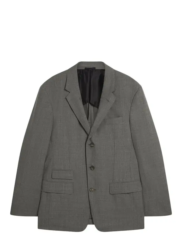 Dunhill Wool-cashmere Bourdon Blazer - Grey