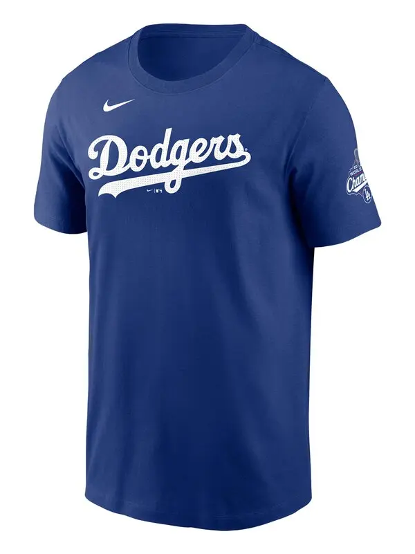 Nike Freddie Freeman Los Angeles Dodgers 2025 World Series Champions Mlb T-shirt - Blue