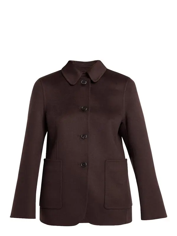 THE ROW Tiras Cashmere Jacket - Brown Grey