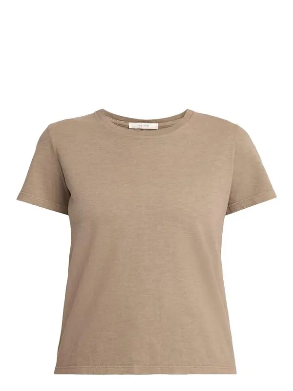 THE ROW Wesler Short-sleeve Cotton T-shirt - Light Sepia