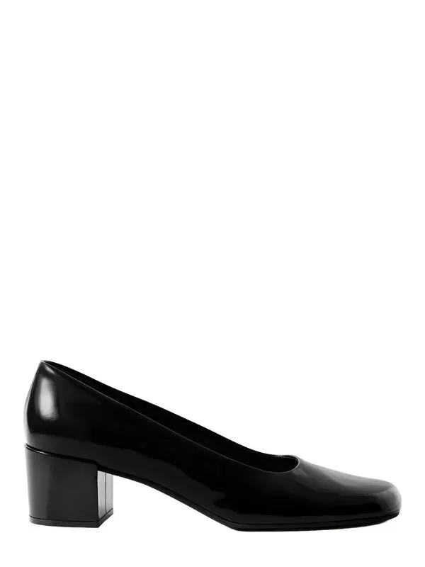 THE ROW Penelope Leather Pumps - Black