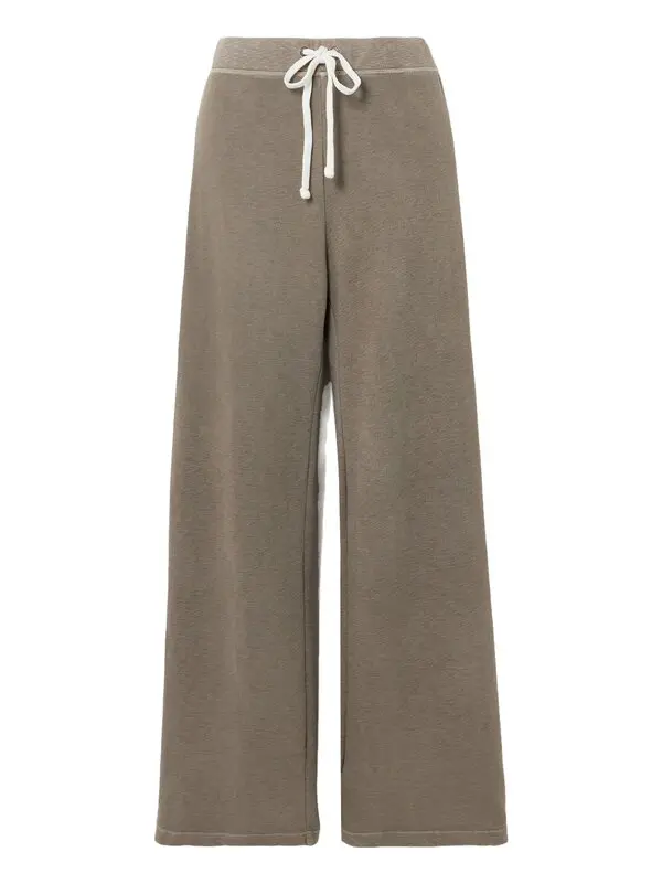 JAMES PERSE Cotton-terry Track Pants - Green