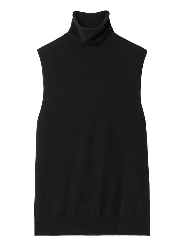 THE ROW Meritas Cashmere Turtleneck Sweater - Black