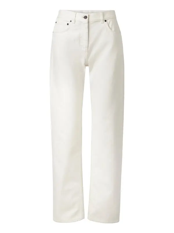 THE ROW Burty Low-rise Straight-leg Jeans - White