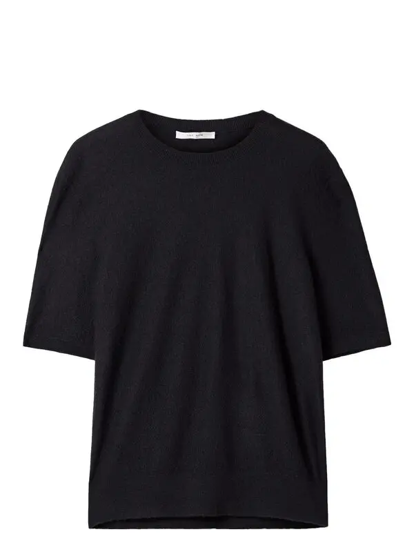 THE ROW Marika Cashmere T-shirt - Black