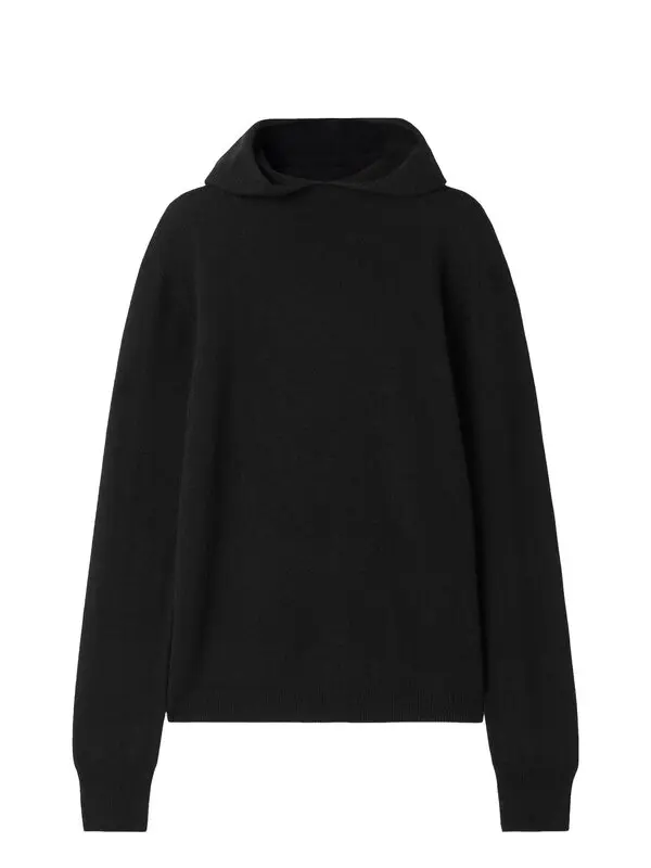 THE ROW Missa Cashmere Hoodie - Black