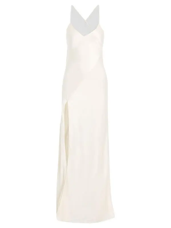 Michelle Mason Silk-satin Gown - Ivory