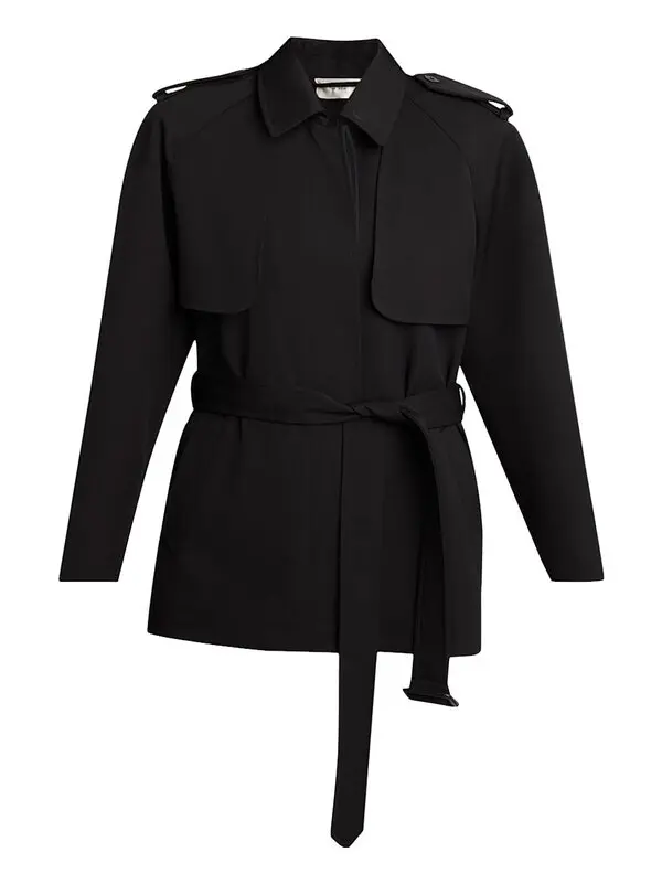 THE ROW Usuaia Hybrid Trench Jacket - Black