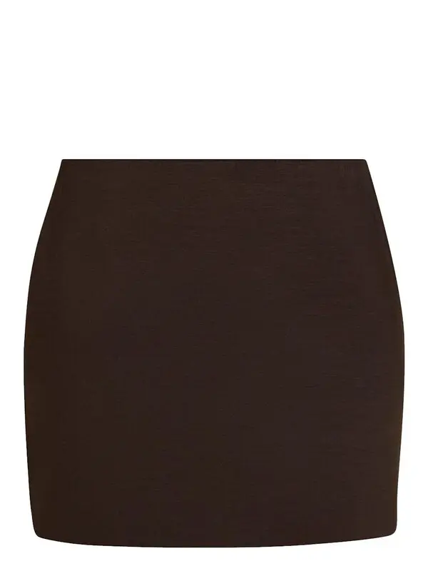 Marie Adam-Leenaerdt Straight Mini Skirt - Brown