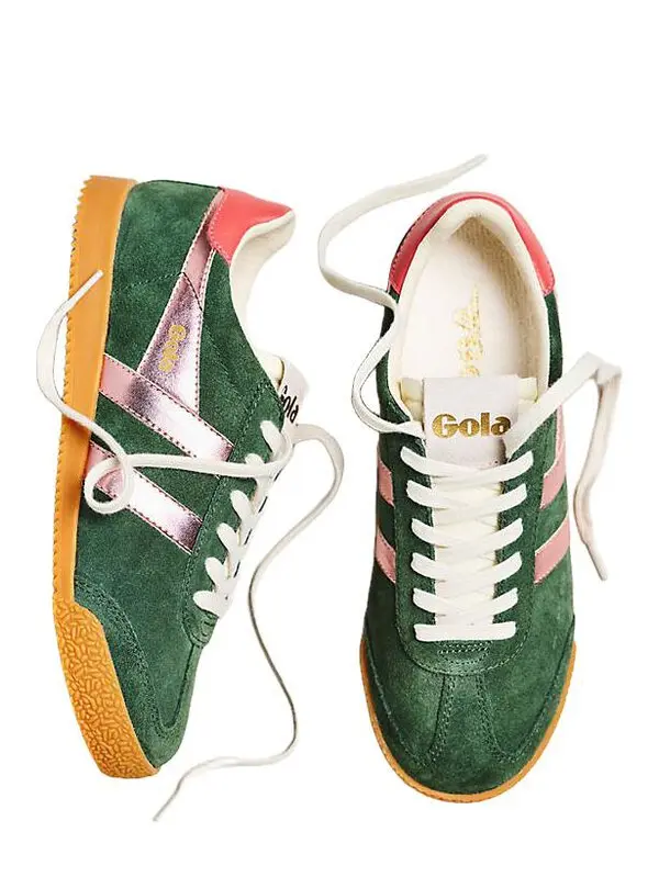 Gola Elan Glitz Sneakers - Evergreen/pink/coral
