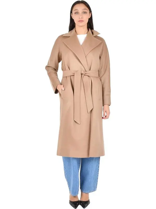Max Mara Studio Euclide Cashmere Coat - Beige
