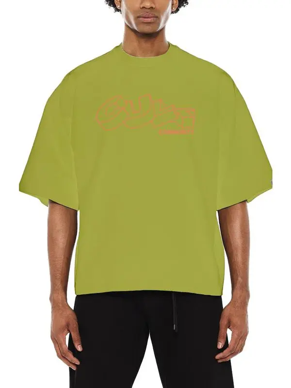 CULT OF INDIVIDUALITY Boxy Fit Logo Graphic T-shirt - Green Oasis