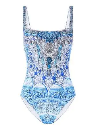 Camilla Underwire Square Neck One Piece - The Bosphorous