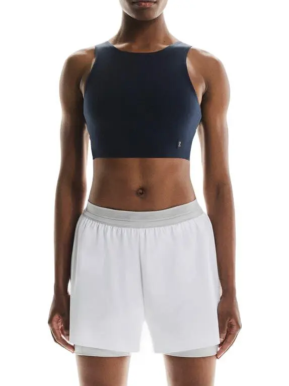 On Core 2 In 1 Crop Tank Top - Navy