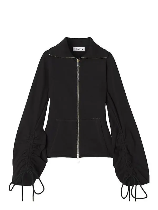 LANVIN Cotton Fleece And Cashmere Jacket - Black