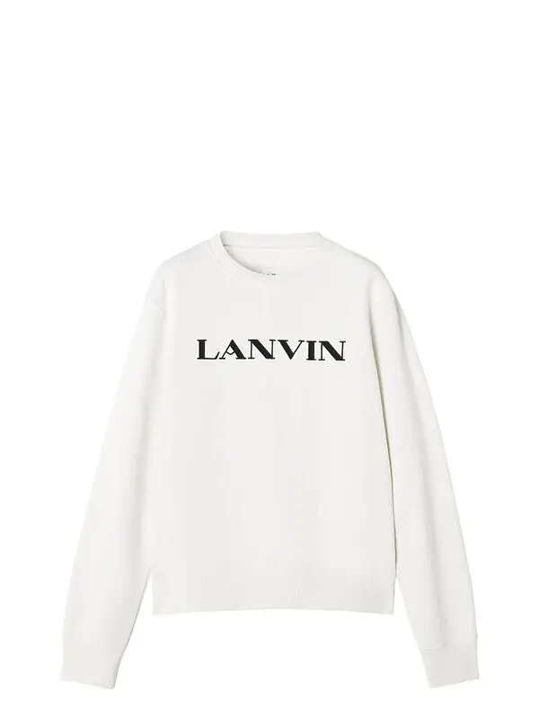 LANVIN Embroidered Cotton Sweatshirt - Cloth