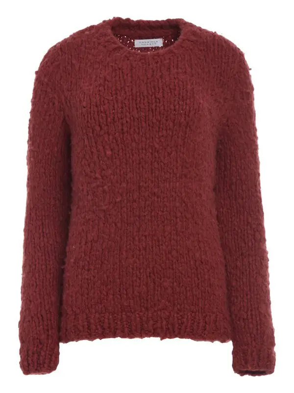 Gabriela Hearst Lawrence Knit Cashmere Sweater - Burnt Sienna