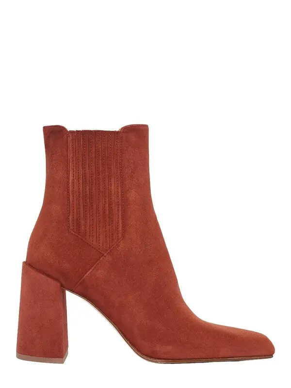 Gabriela Hearst Luke High Heel Ankle Boots - Burnt Sienna