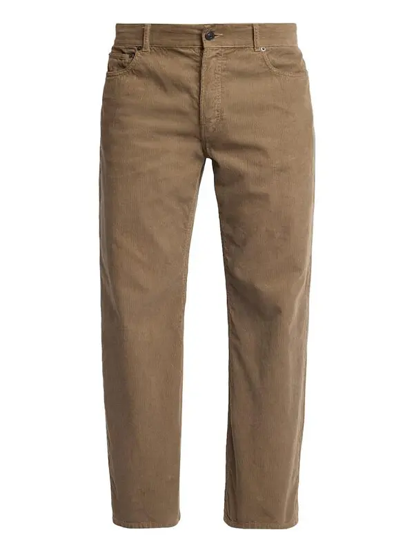 THE ROW Straight-leg Five-pocket Corduroy Pants - Beige