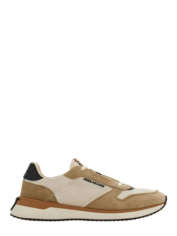 FERRAGAMO Atlantic Runner Sneakers - Beige/tan/black