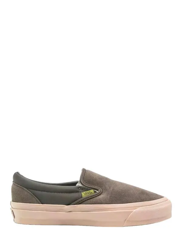 VANS Suede Panelled Slip-on Sneakers - Brown