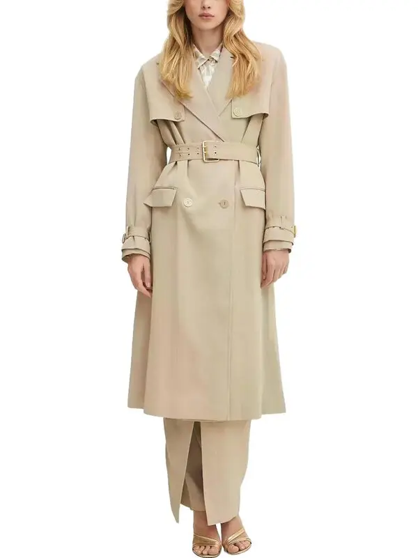 MARCIANO Belted Pocket Coat - Neutrals