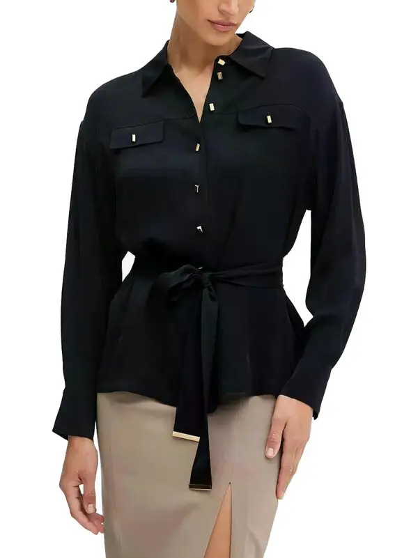 MARCIANO Belted-pocket Shirt - Black