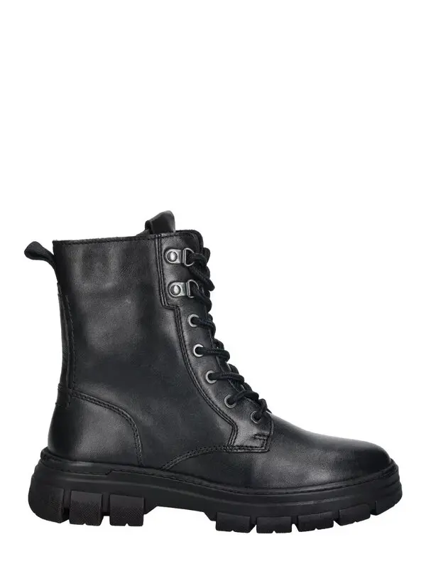 Marc O'polo 35mm Josy Lace-up Combat Boots With Lug Sole - Black