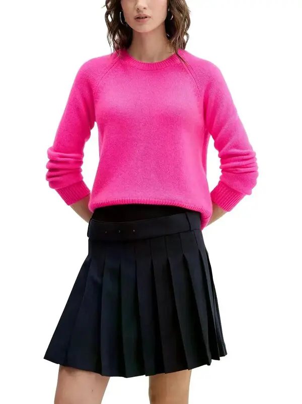 From Future Raglan-sleeves Sweater - Pink