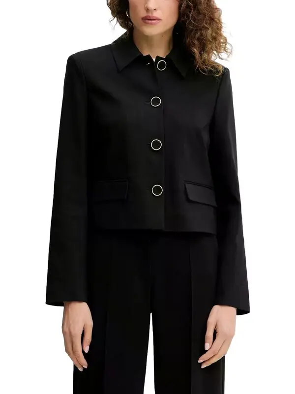MARCIANO Collared Button Jacket - Black