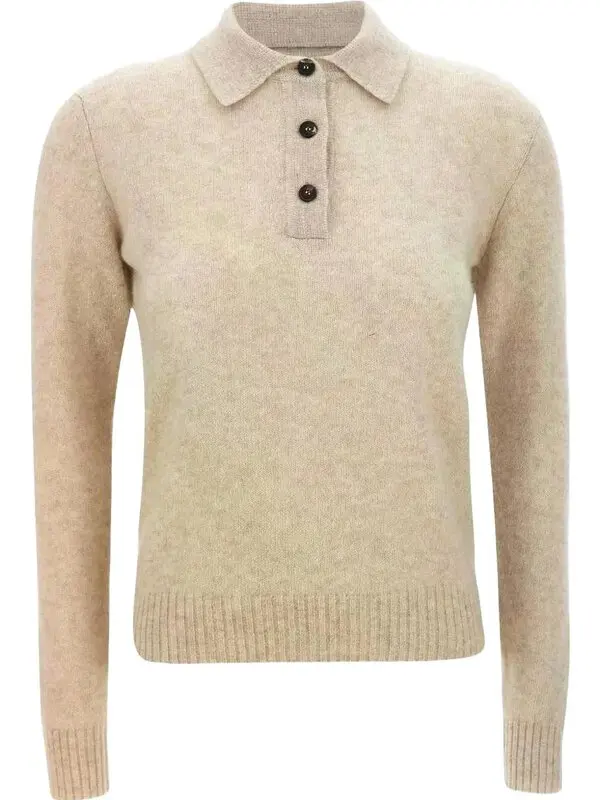 FILIPPO DE LAURENTIIS Button-fastening Polo Shirt - Neutrals