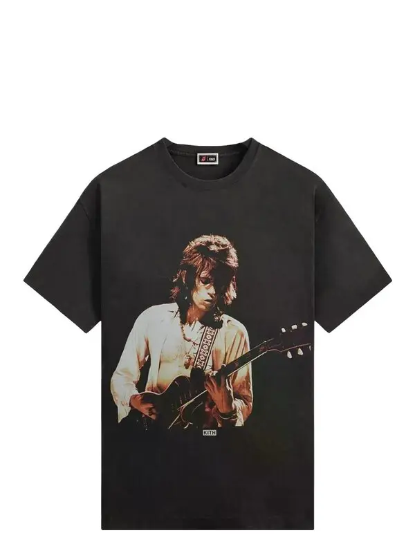 Kith X Rolling Stones Keith Richards T-shirt - Black