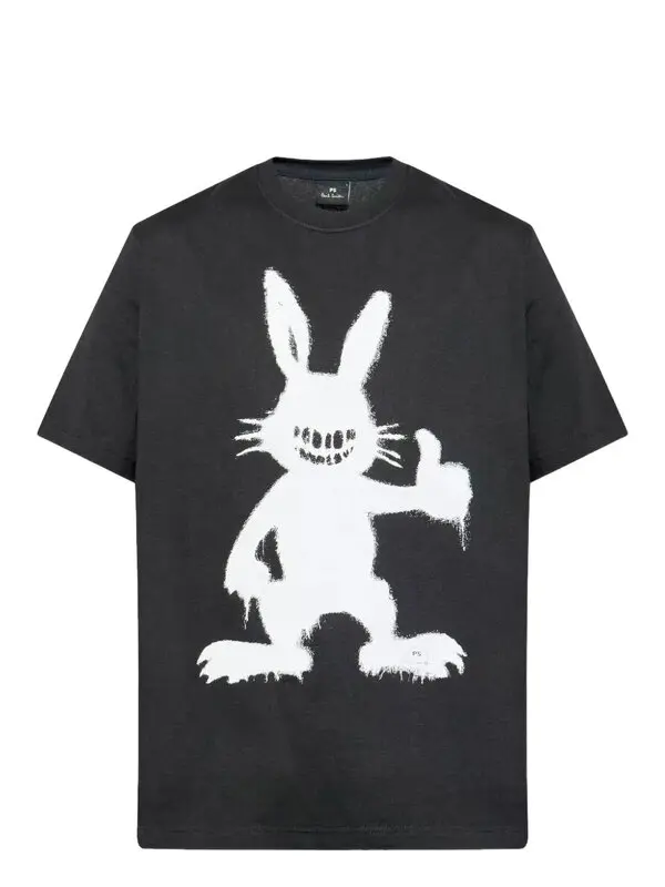 Paul Smith Rabbit-print T-shirt - Black