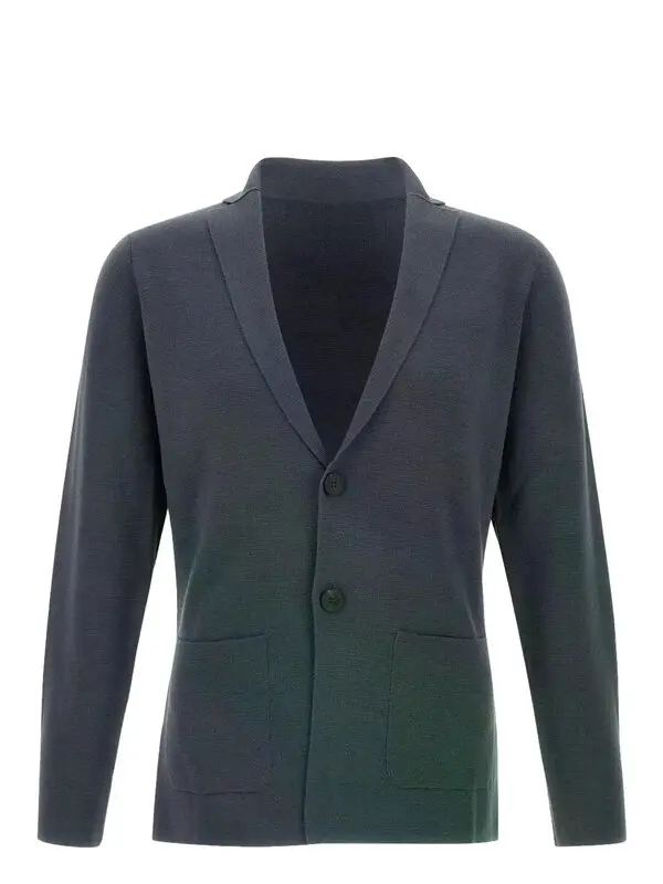 FILIPPO DE LAURENTIIS Peaked-lapels Buttoned Blazer - Grey