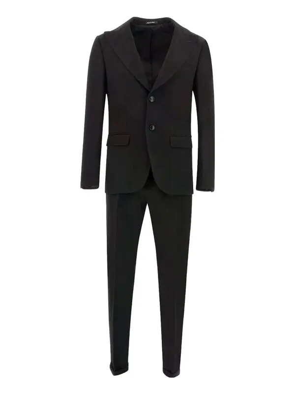 MARCHESANI King Peak Lapel Two-piece Suit - Black