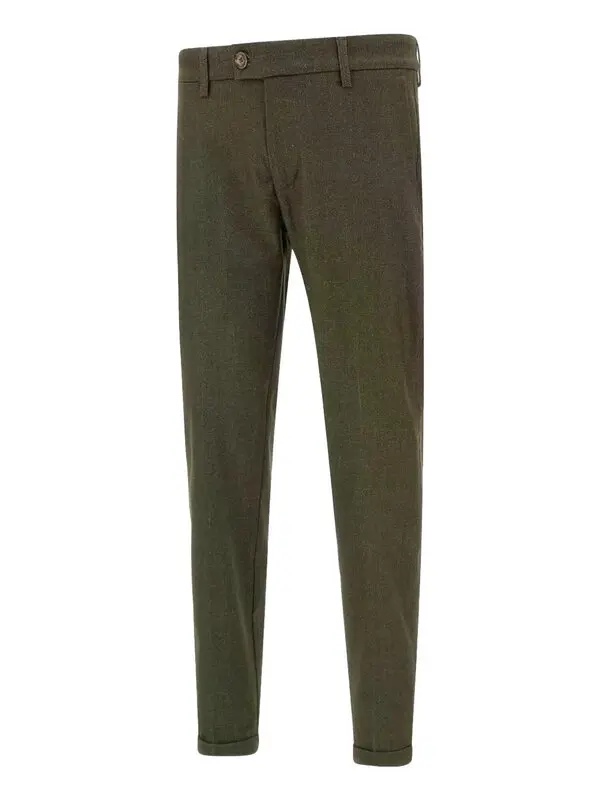 RE-HASH Turn-up Trousers - Brown